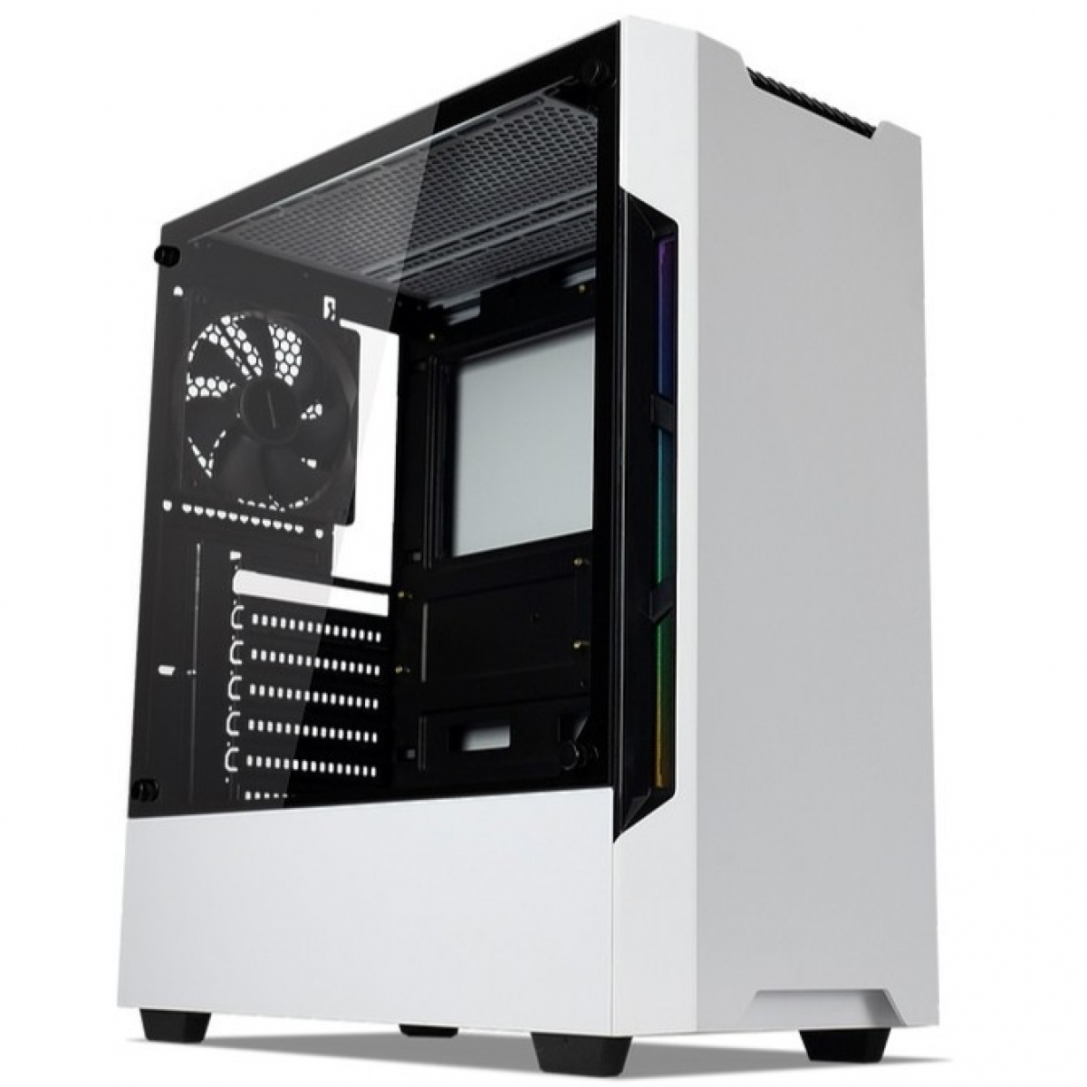 Tecware Nexus Evo White RGB Tempered Glass